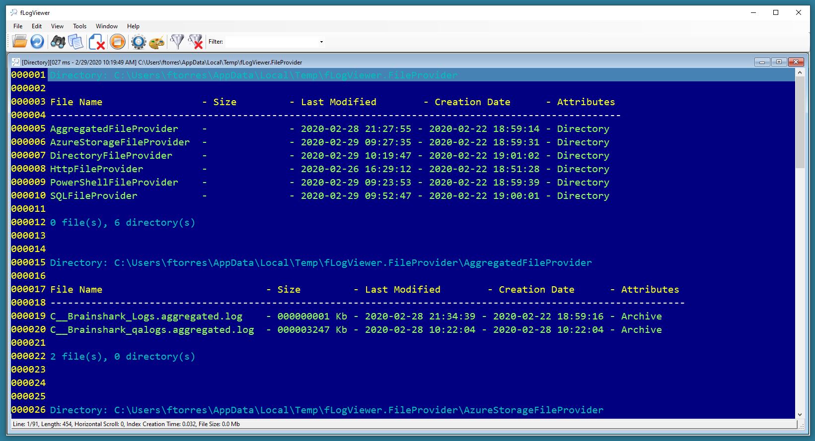 fLogViewer - Log File Viewer Software